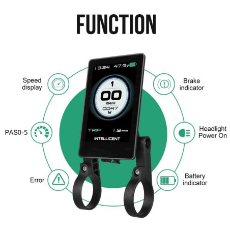 860C Display for TSDZ8 TSDZ2 (original firmware)